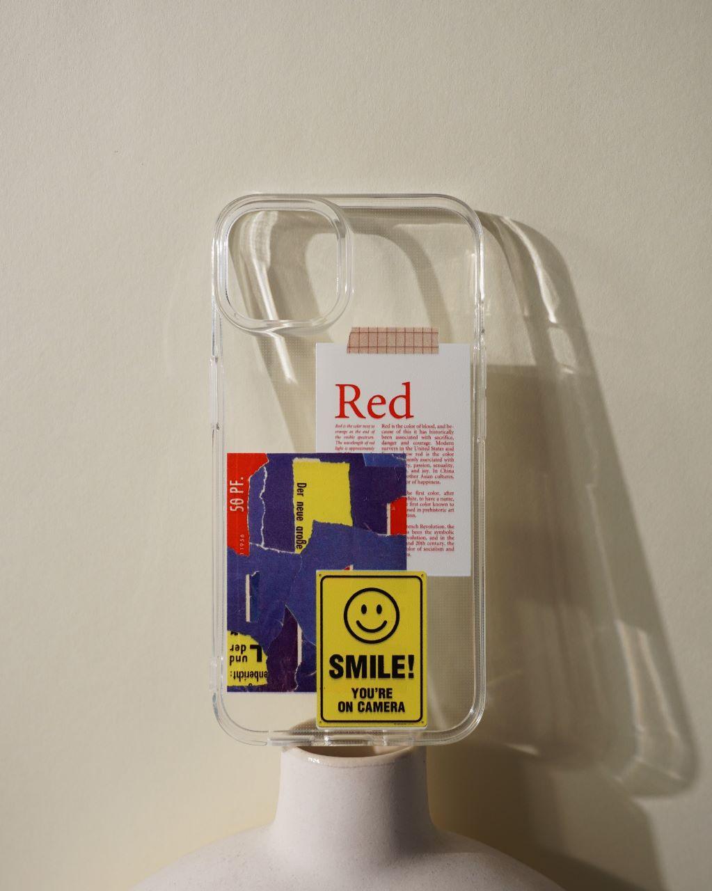 Smile on Camera sticker Sillicon Case – Case On